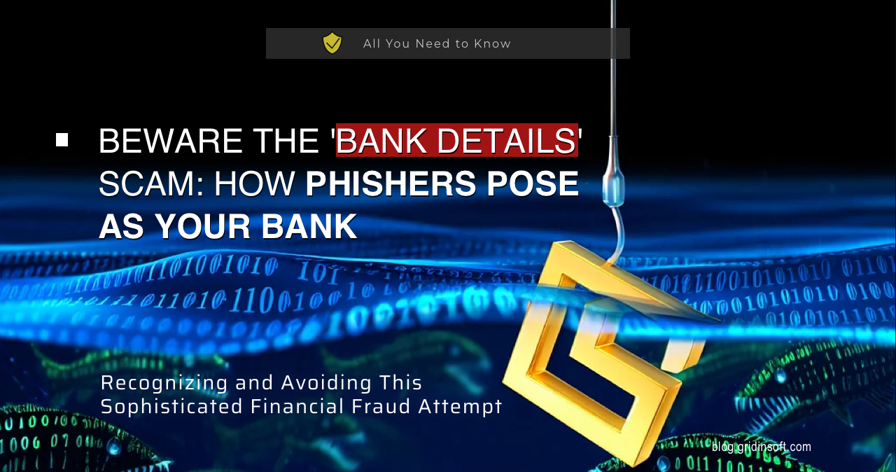 Bank Details Email Scam – Easy Way to Recognize & Avoid