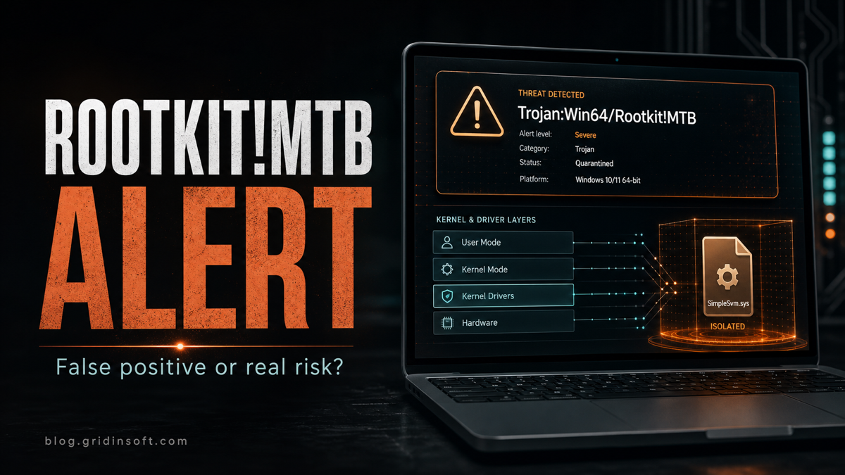 Trojan:Win64/Rootkit!MTB: False Positive or Rootkit?