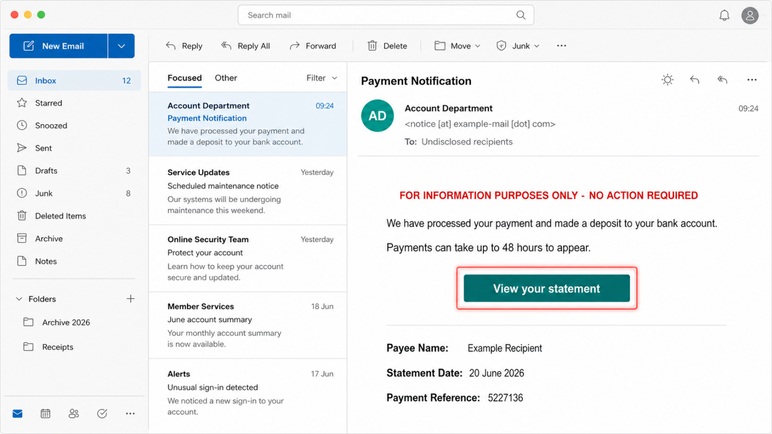 We Have Processed Your Payment Email Scam: What to Do